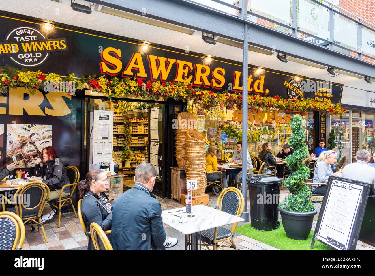 Sawers Ltd, a famous deli and fine food shop cafe in Belfast, Northern ...