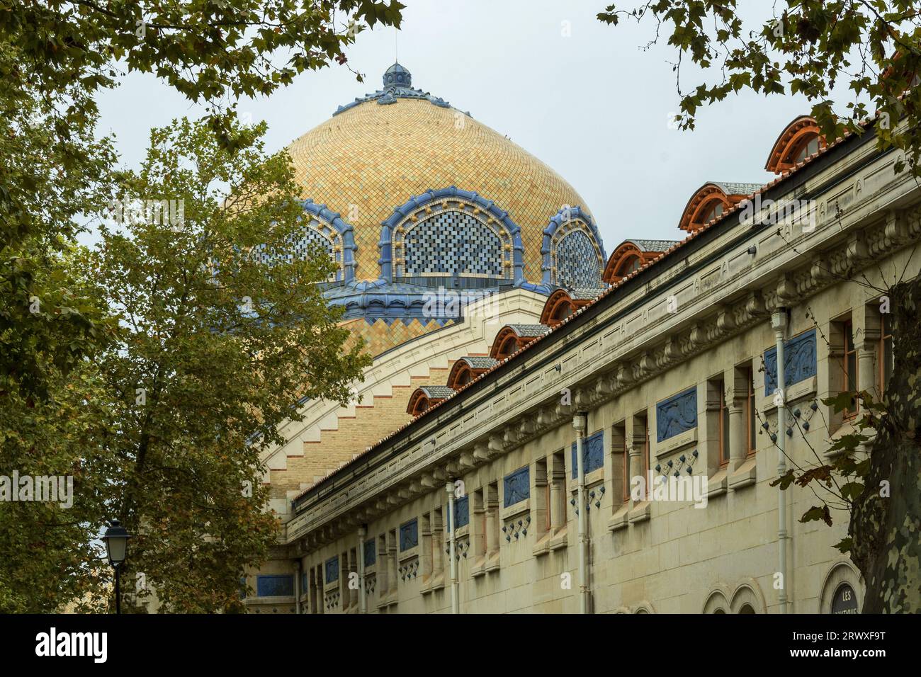 Vichy. Thermal spa, the neo-Moorish Centre Thermal des Domes, Allier ...