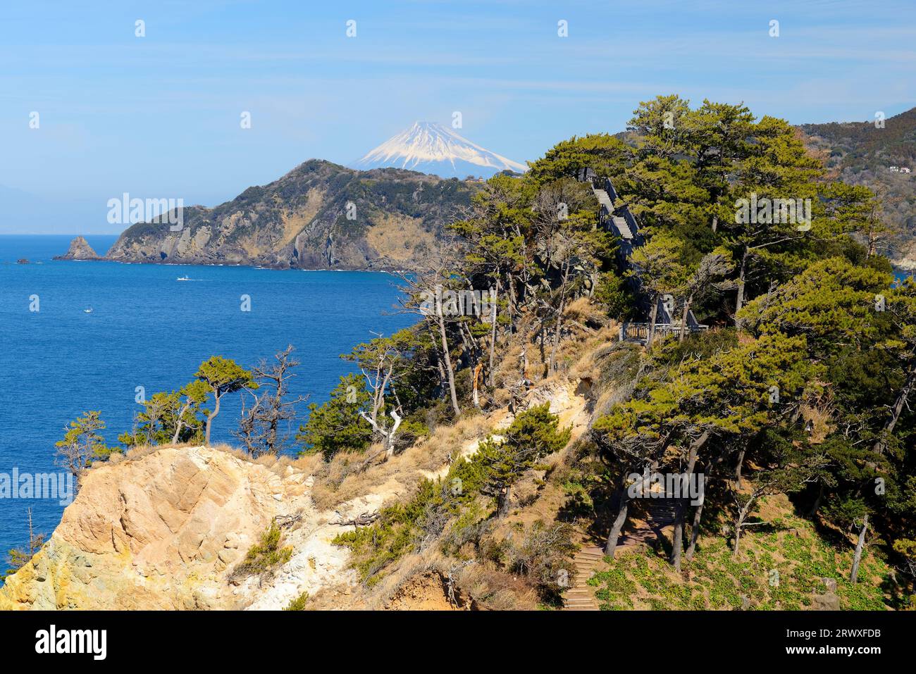 Fuji from Koganezaki, Izu, Shizuoka Prefecture Stock Photo - Alamy