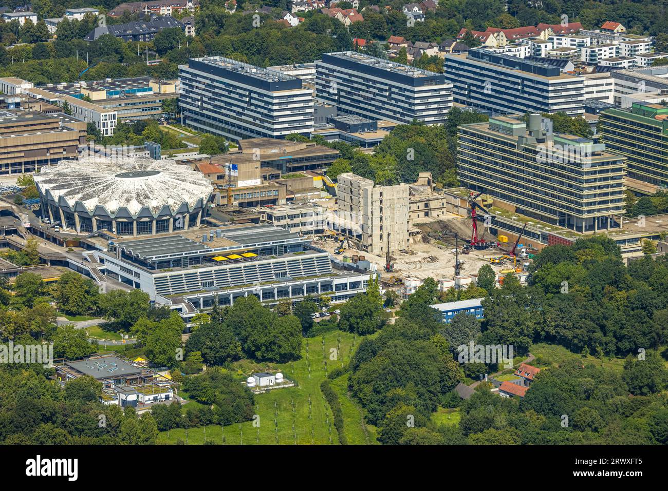 Aerial View Rub Ruhr Universität Bochum Construction Site Replacement