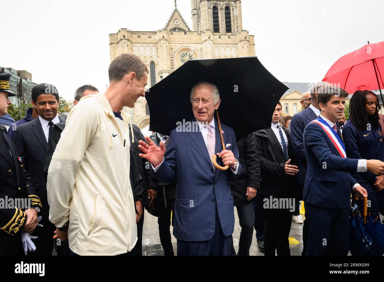 Saint Denis, France. 21st Sep, 2023. King Charles III, next to Mayor of ...
