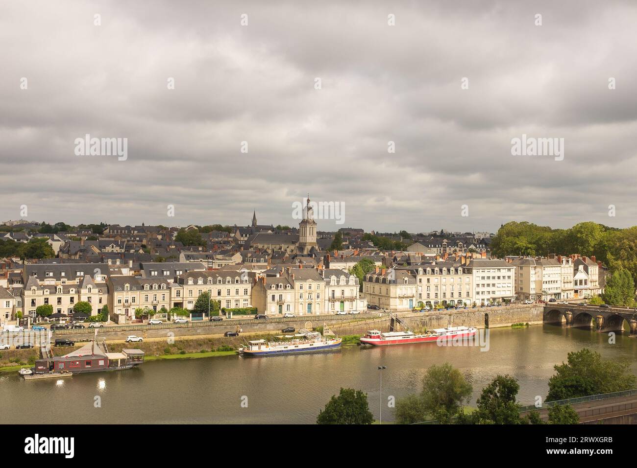 Angers, France, 2023. View of the part of Angers on the other side of ...