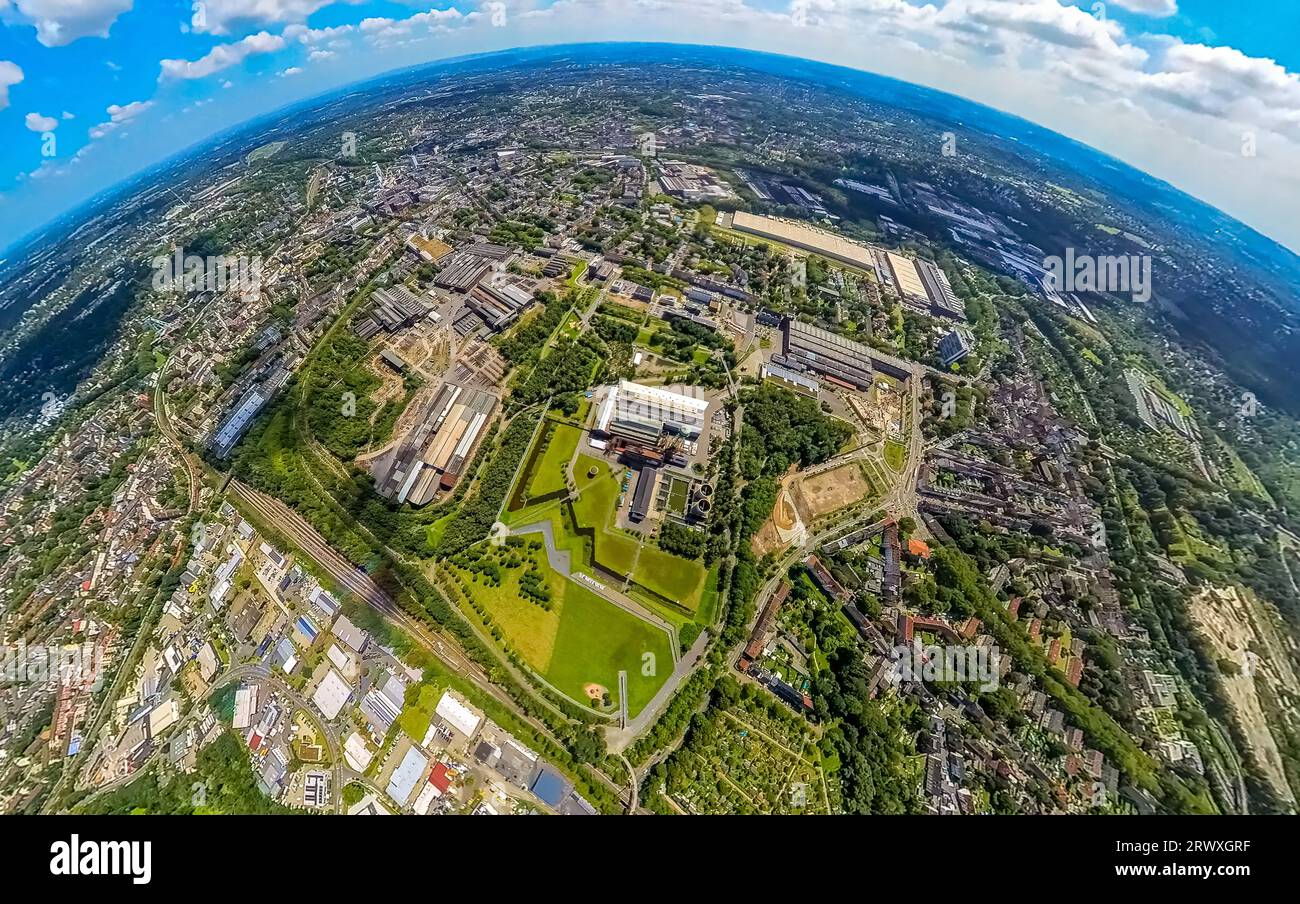 Jahrhunderthalle and new office quarter trium campus hi-res stock ...