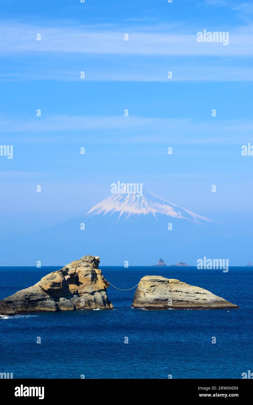 Fuji from Nishi-Izu Kumomi Beach, Shizuoka Prefecture Stock Photo - Alamy