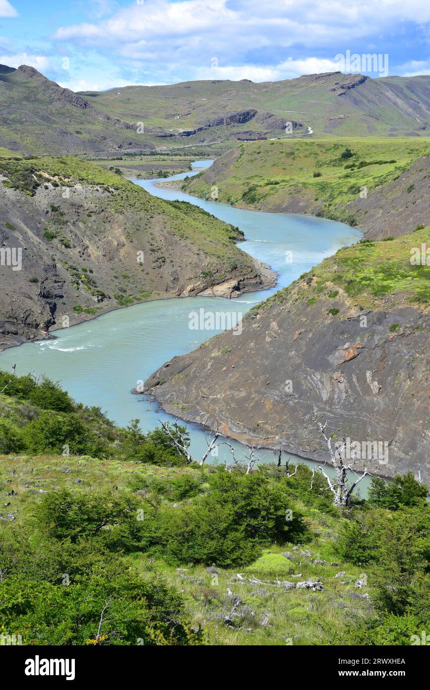 Torres del Paine National Park. Paine River. Provincia de Ultima ...