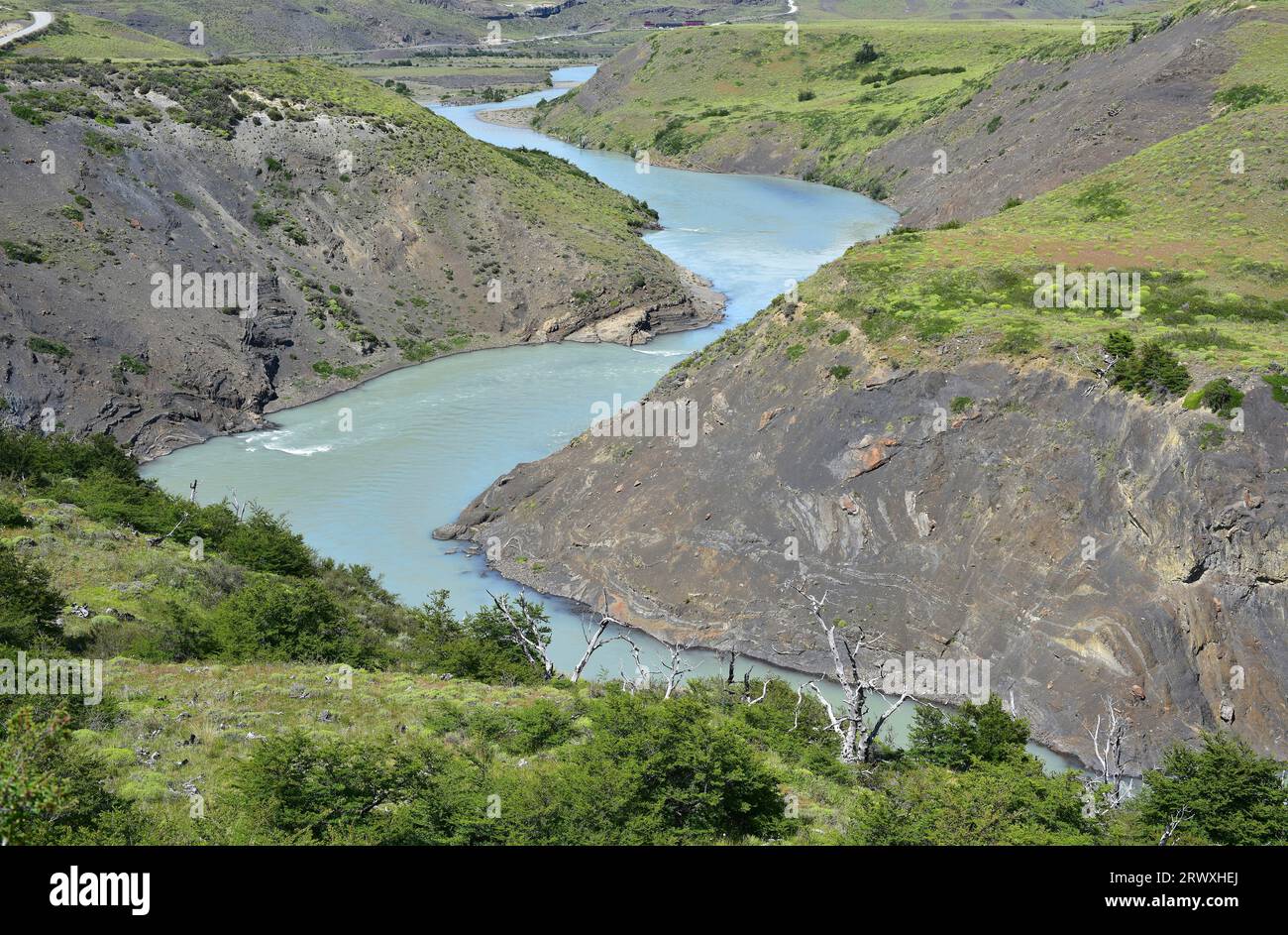 Torres del Paine National Park. Paine River. Provincia de Ultima ...