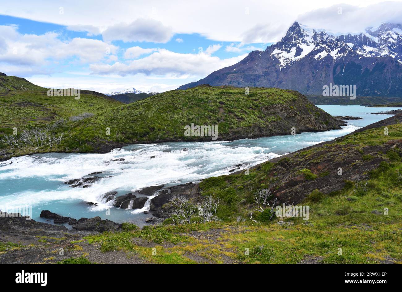 Torres del Paine National Park. Paine River. Provincia de Ultima ...