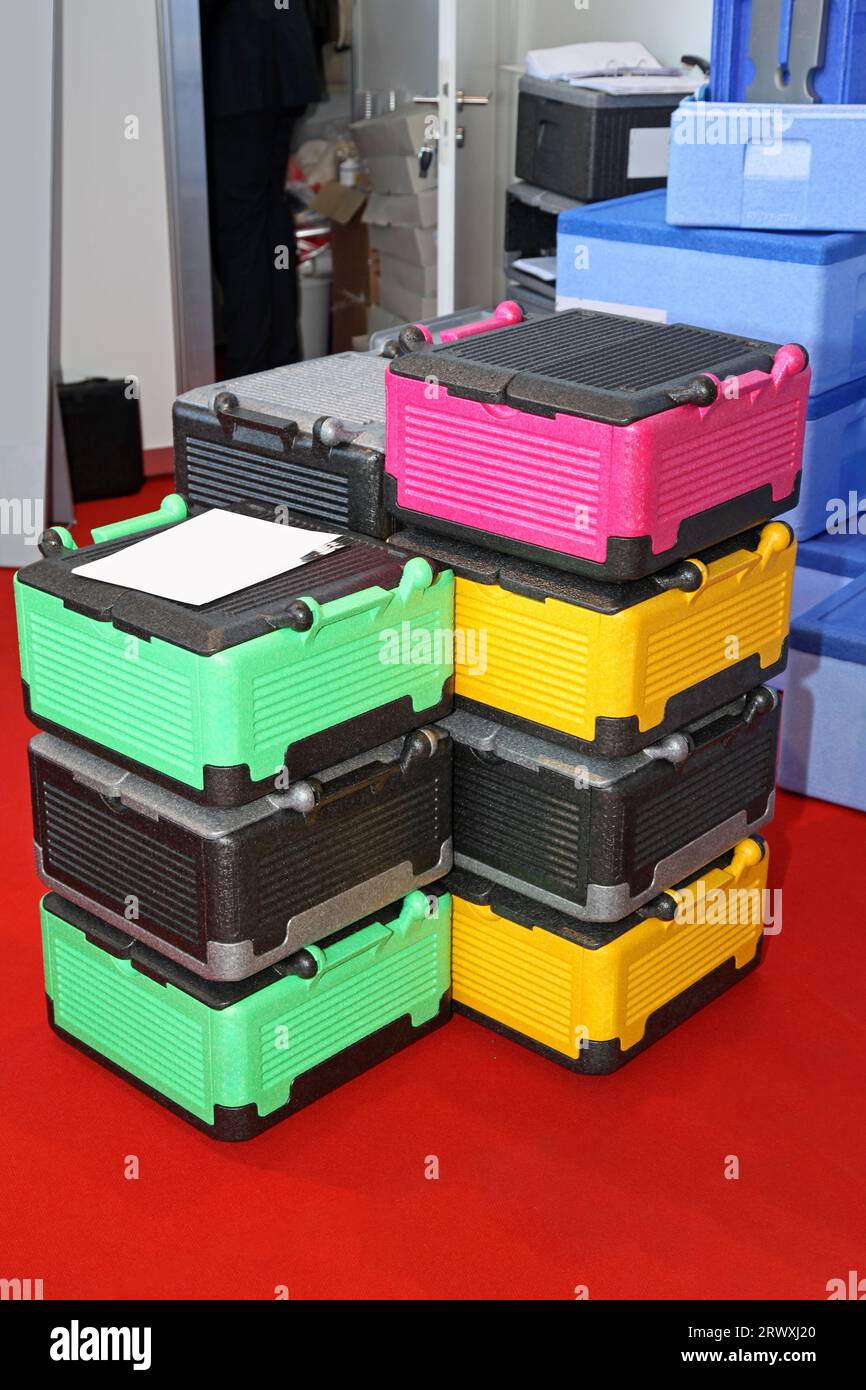 Colour Coded Poly Thermo Boxes for Frozen Food Transport Cold Chain ...
