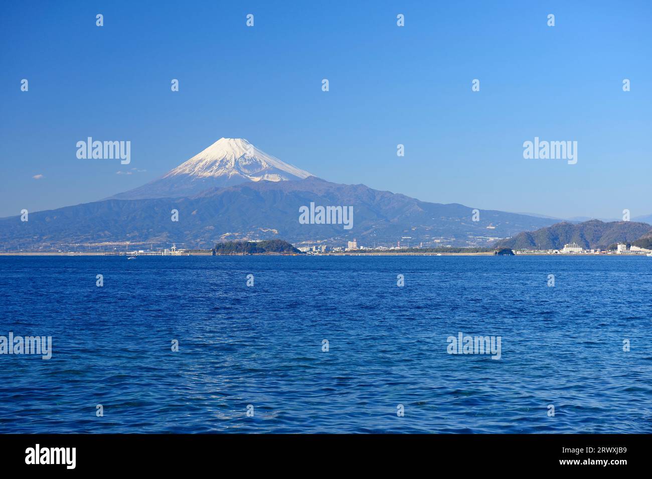 Fuji over Suruga Bay, Shizuoka Prefecture Stock Photo - Alamy