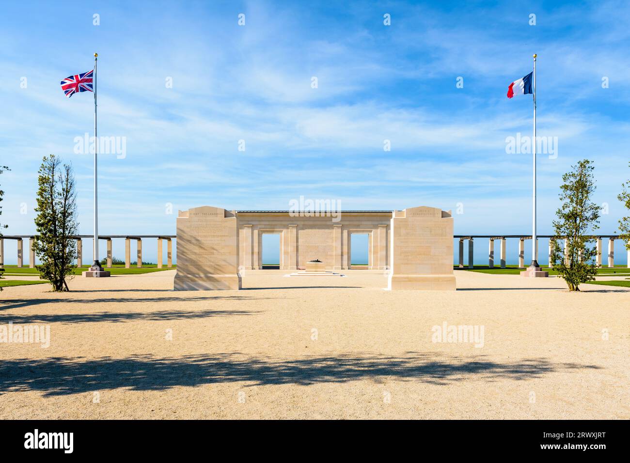 The British Normandy Memorial in Ver-sur-Mer, France, is dedicated to ...