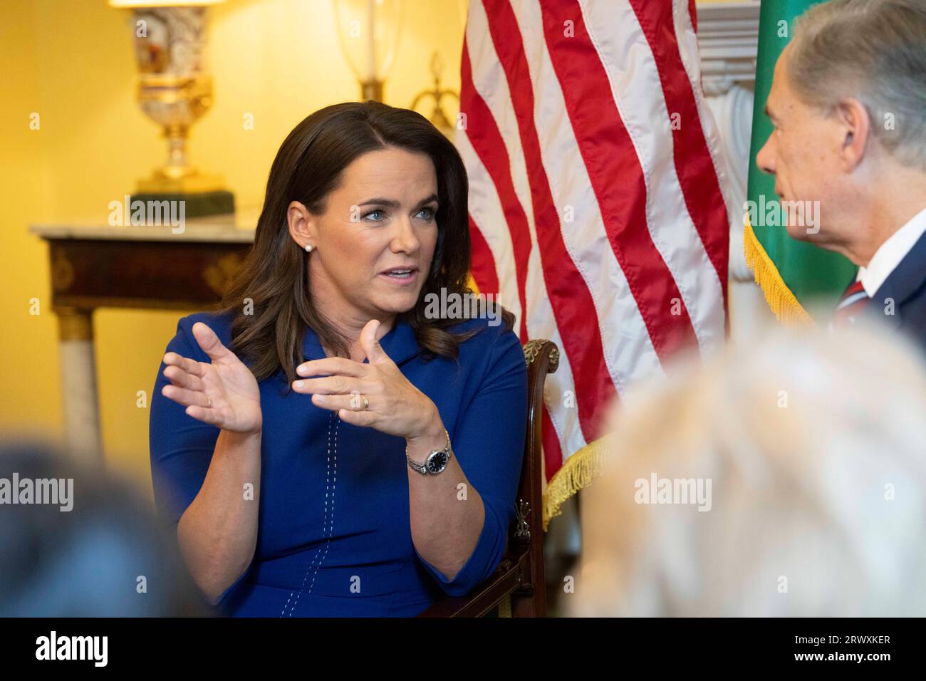 Austin Texas USA, September 21 2023: Hungarian President KATALIN NOVÁK ...