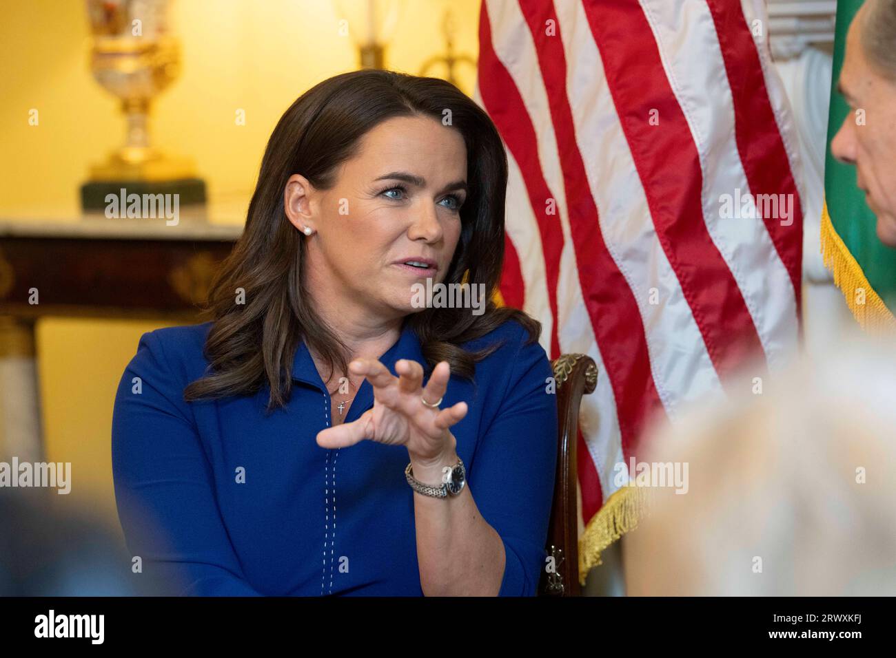 Austin Texas USA, September 21 2023: Hungarian President KATALIN NOVÁK ...