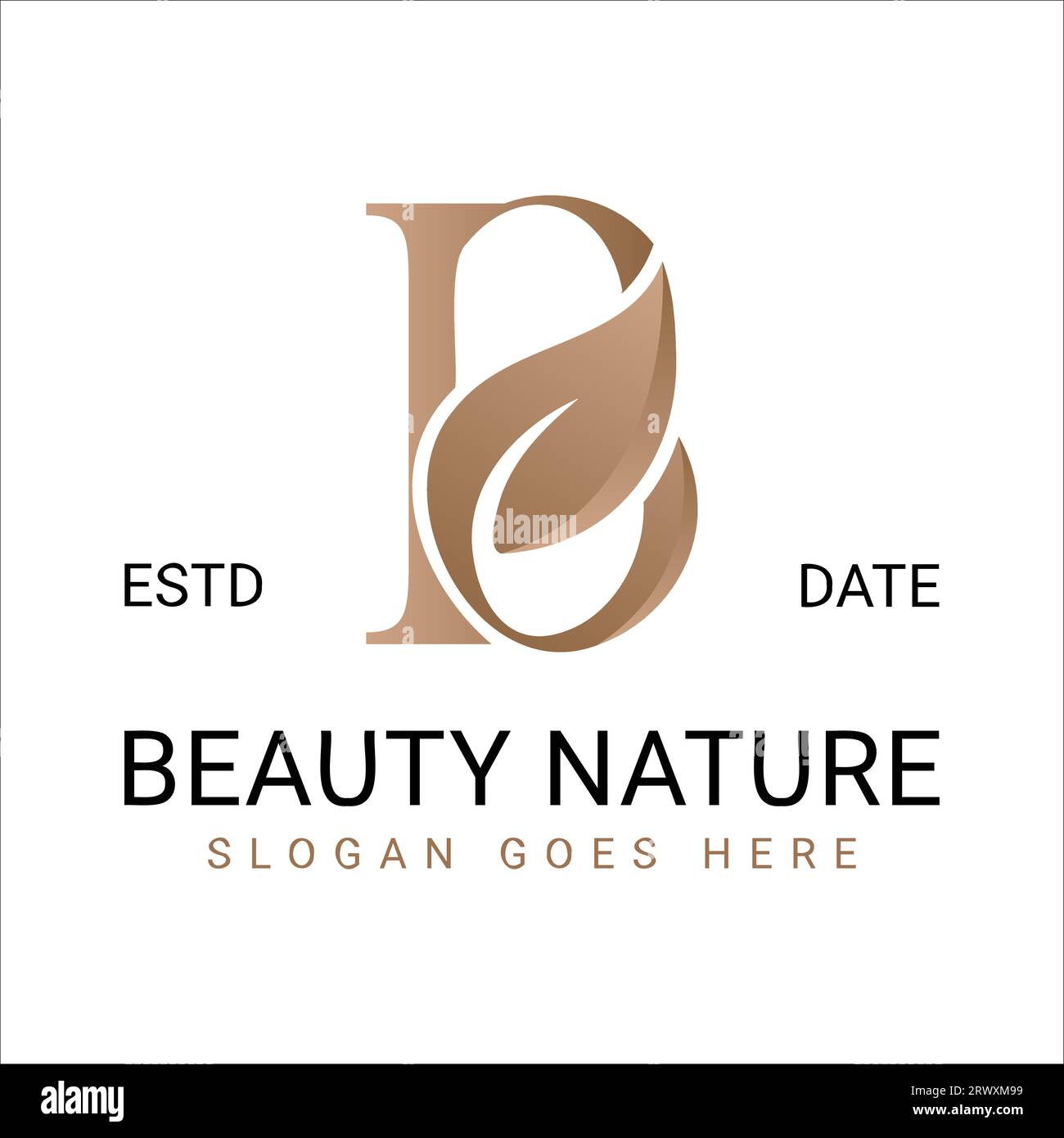 Botanical letter a emblem Stock Vector Images - Alamy