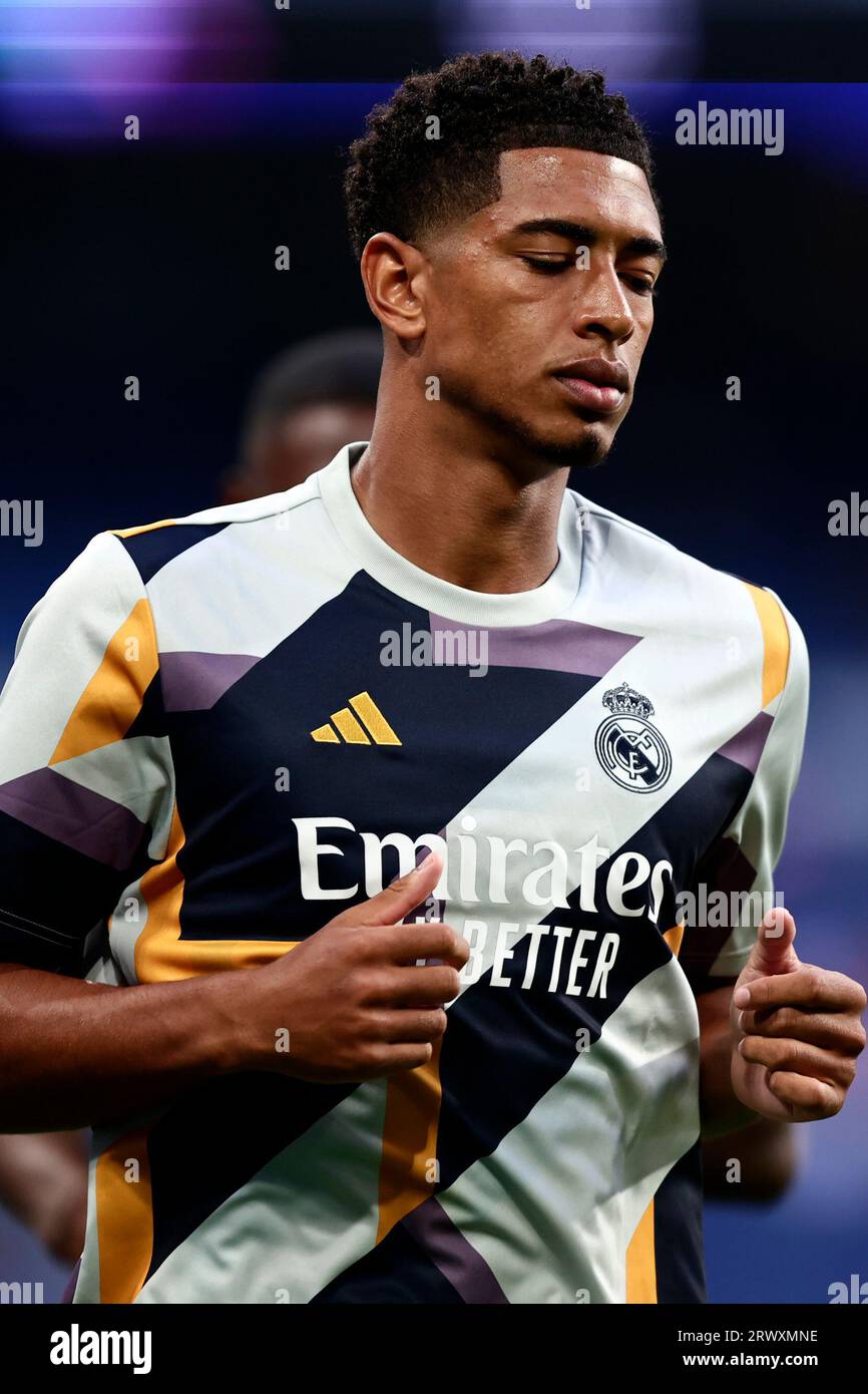 Jude Bellingham of Real Madrid Cf during warm up before the Uefa ...