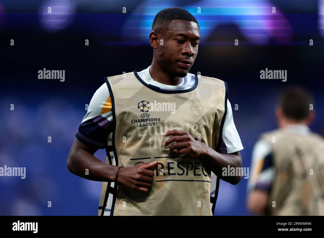 David Alaba of Real Madrid Cf during warm up before the Uefa Champions ...