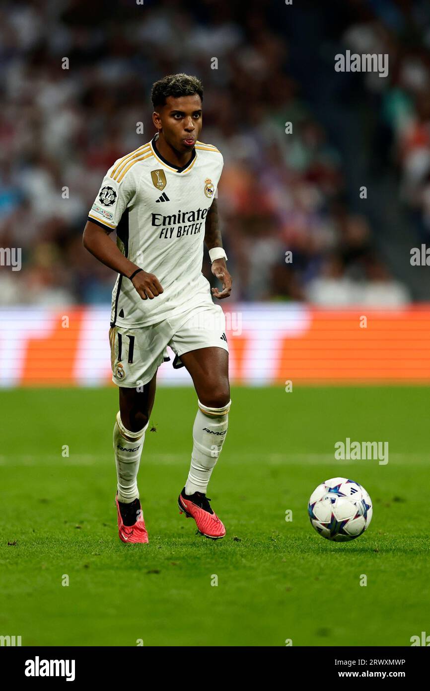 Rodrygo of Real Madrid Cf in action during the Uefa Champions League ...