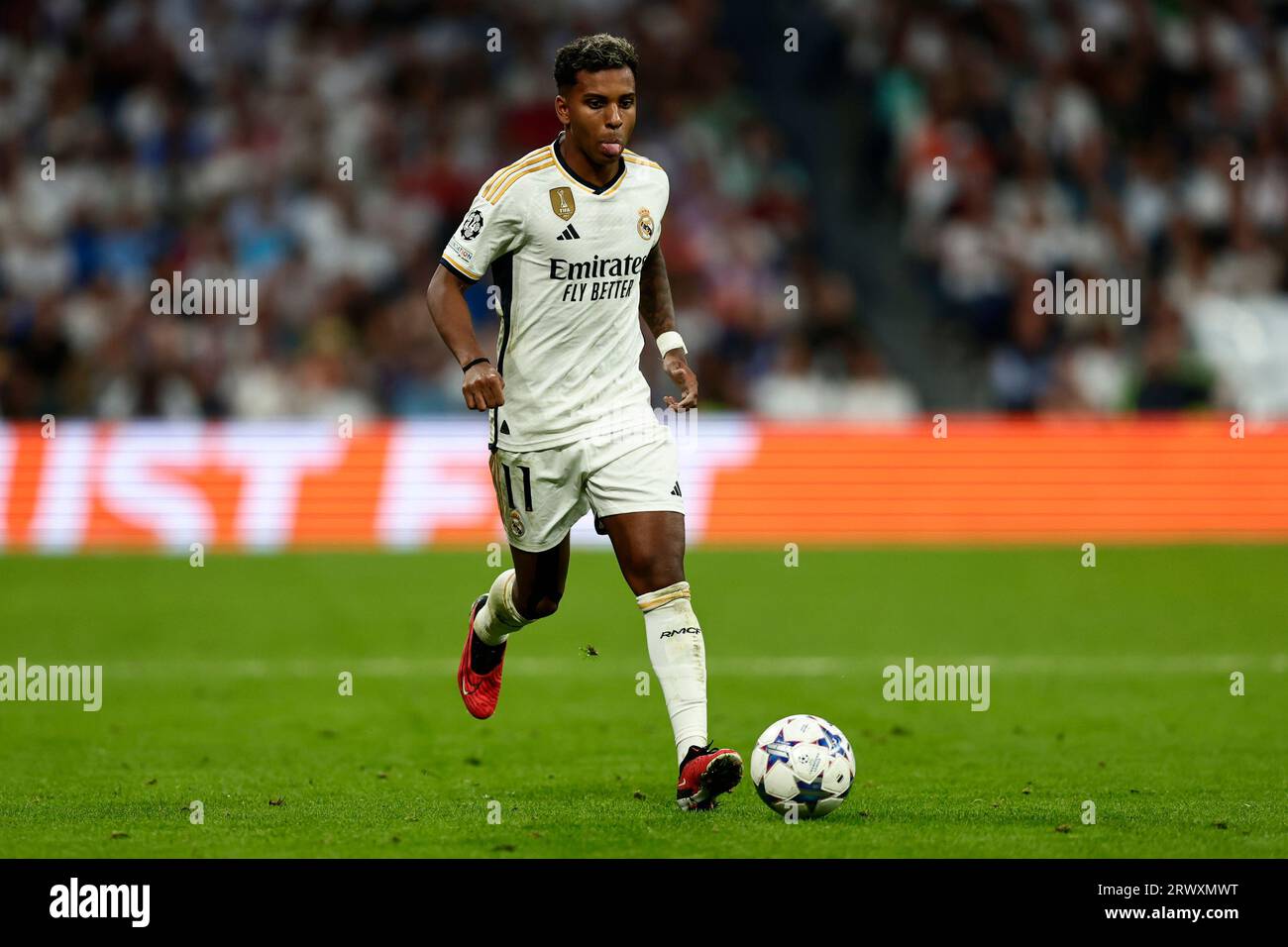 Rodrygo of Real Madrid Cf in action during the Uefa Champions League ...