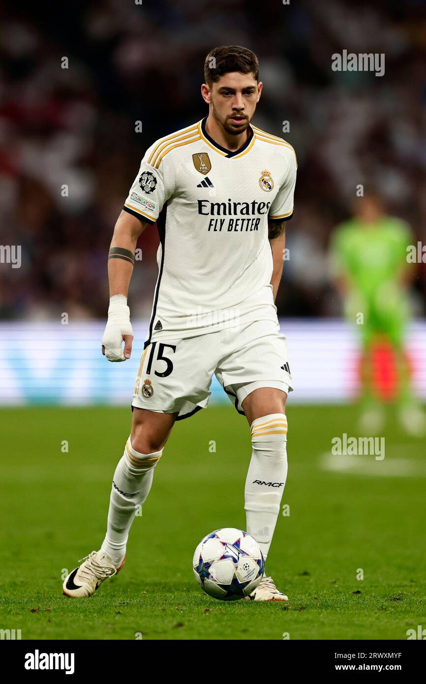 Federico Valverde of Real Madrid Cf in action during the Uefa Champions League match beetween ...