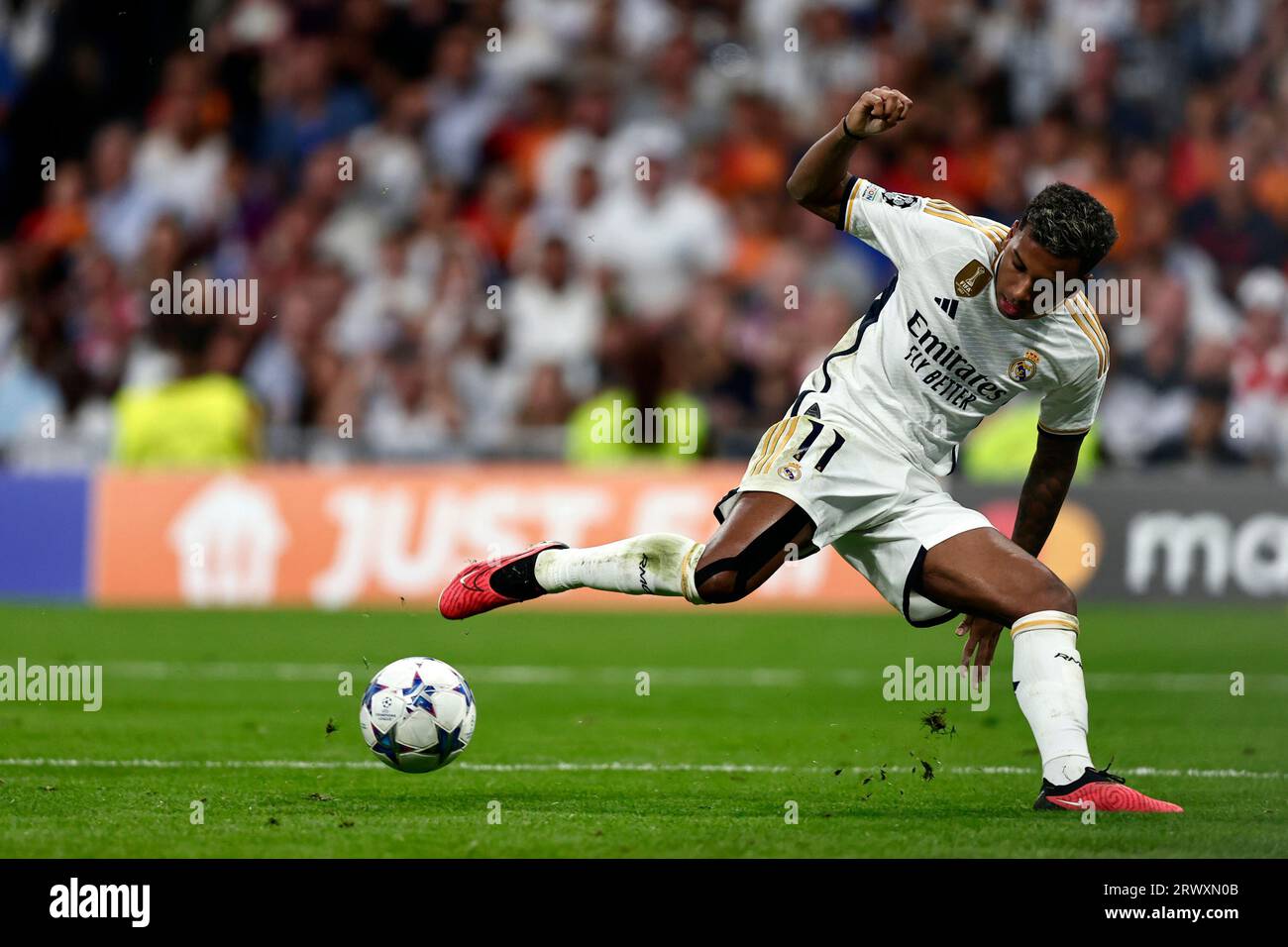 Rodrygo of Real Madrid Cf in action during the Uefa Champions League ...
