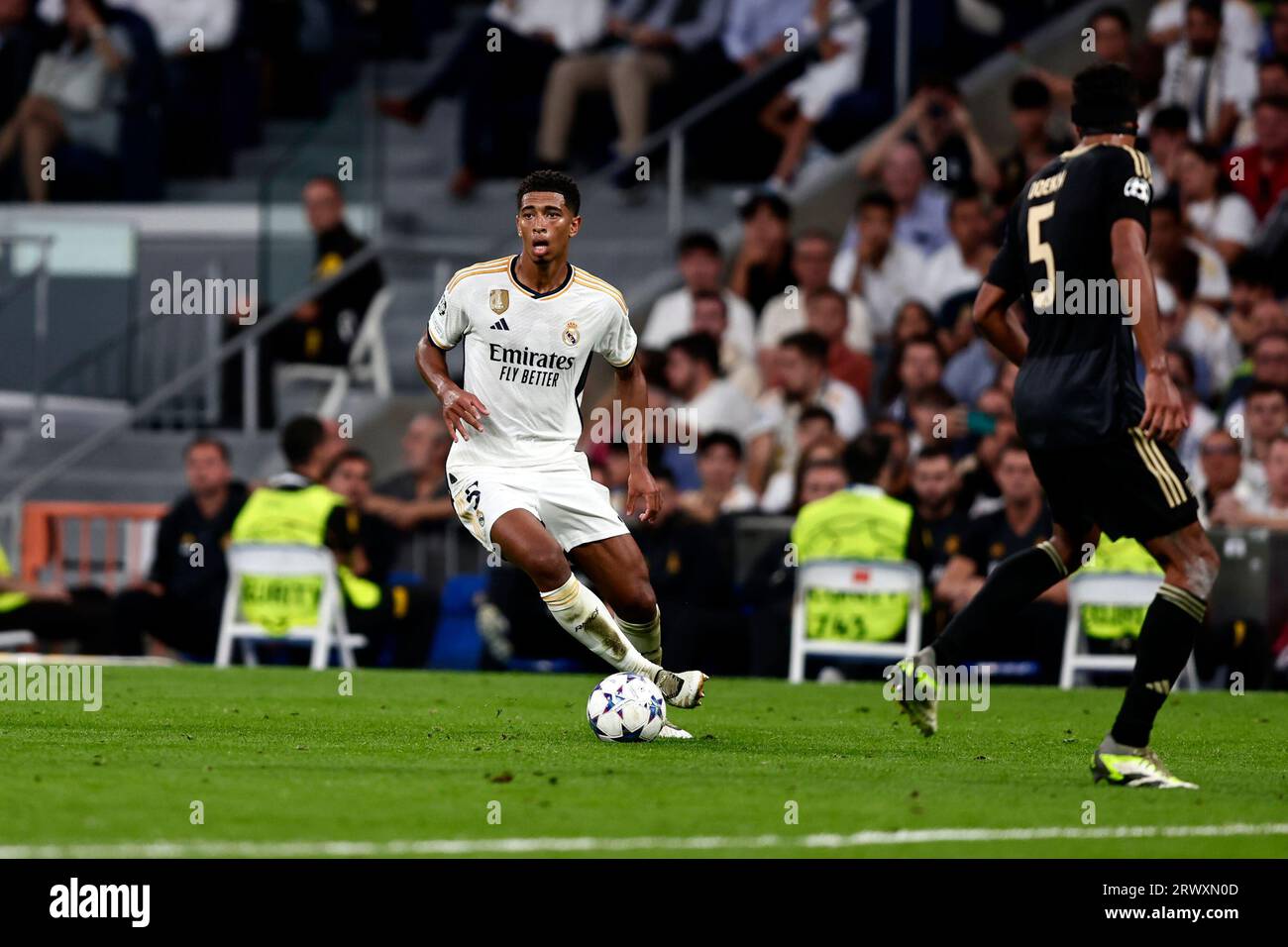 Jude Bellingham of Real Madrid Cf in action during the Uefa Champions ...