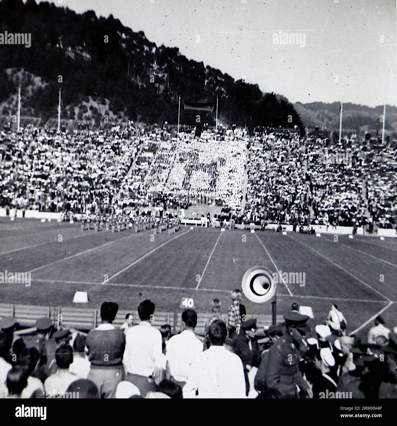 The students' section of a crowd at a San Francisco football game ...
