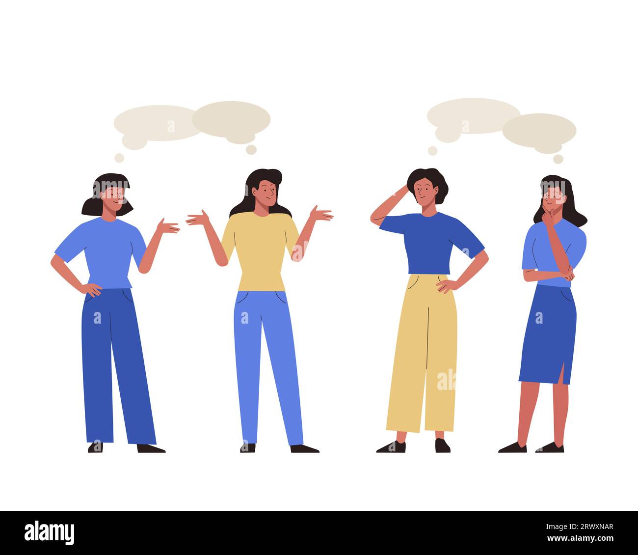 Multicultural talk Stock Vector Images - Alamy