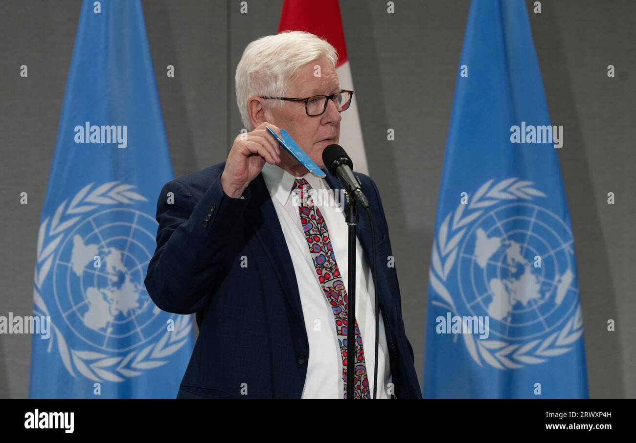 New York, United States . 21st Sep, 2023. Canada‚Äôs Ambassador to the ...