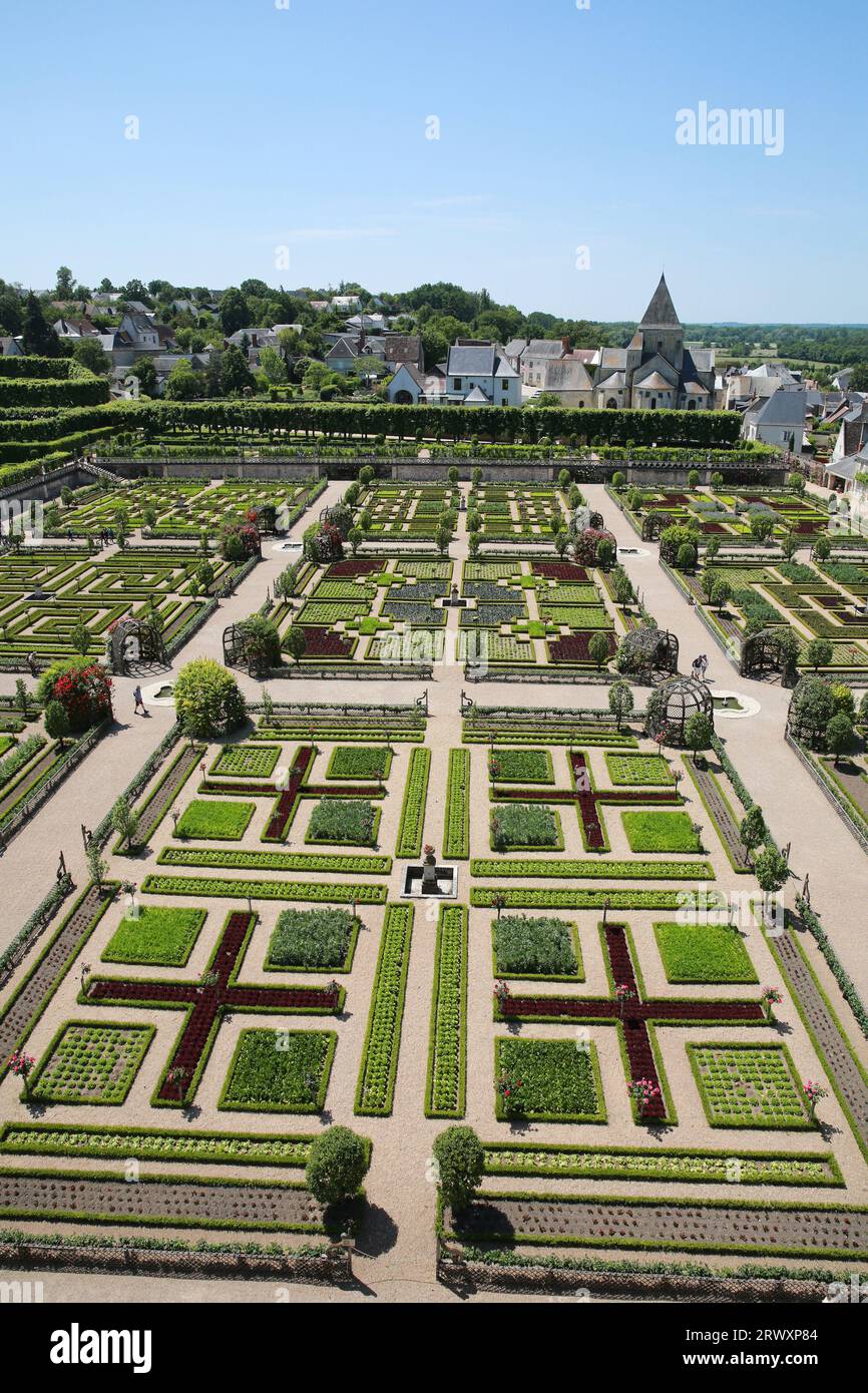 Chateau de Villandry Stock Photo - Alamy