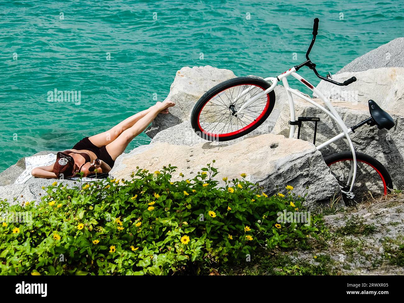 Taking a break Stock Photo - Alamy