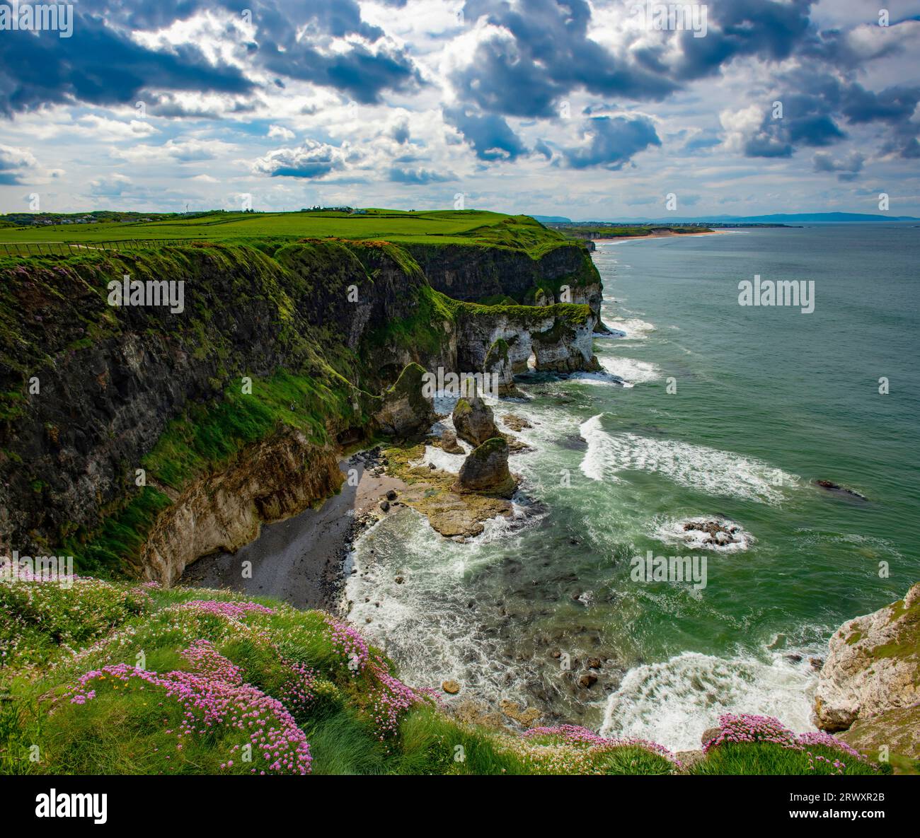 The White Rocks at Portrush, Causeway Coastal Route, County Antrim ...