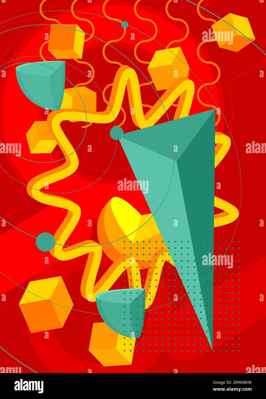 Turquoise shape hi-res stock photography and images - Alamy