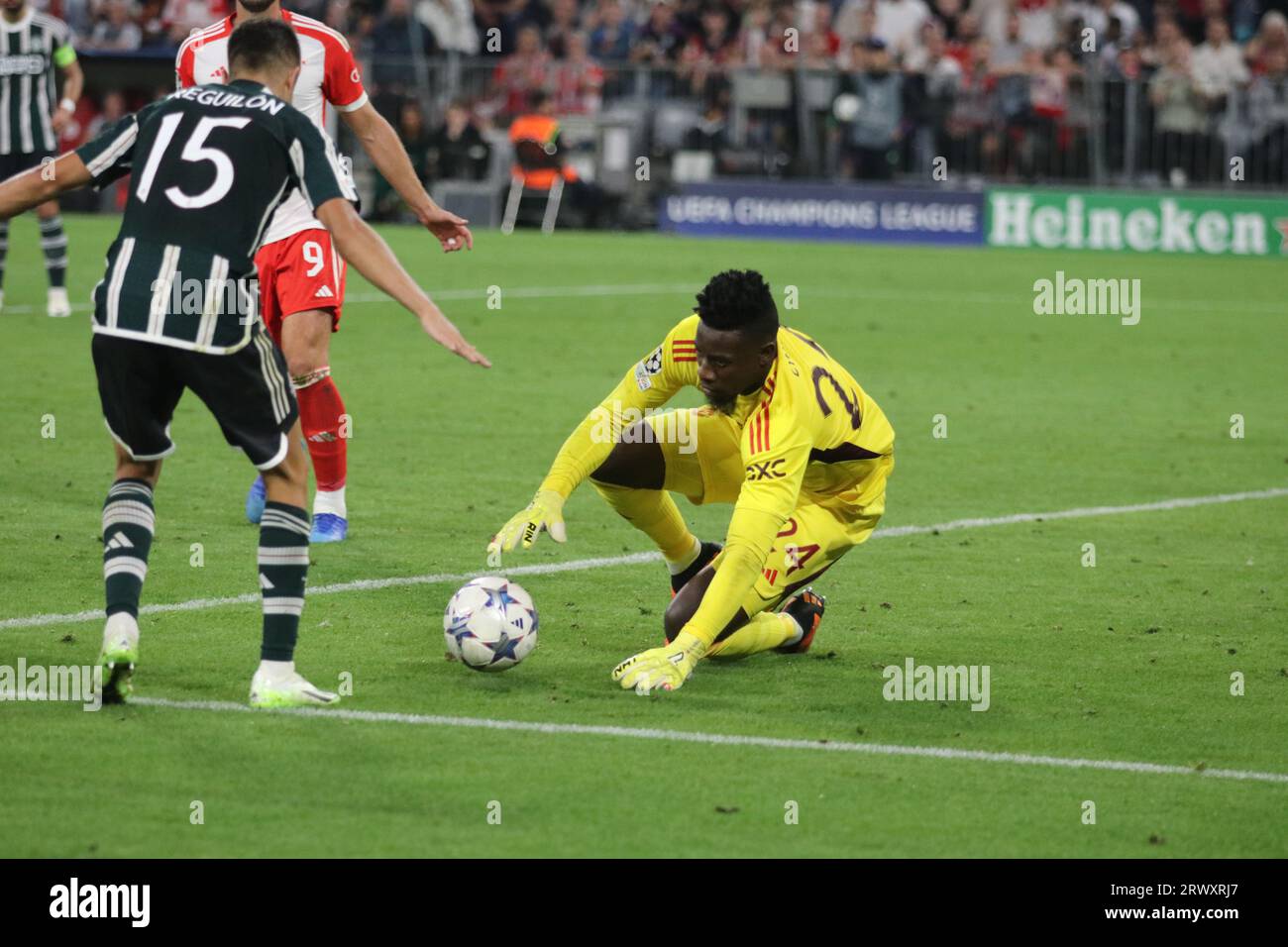MUNICH, Germany. , . 24 Andre ONANA, Keeper, during the UEFA Champions ...