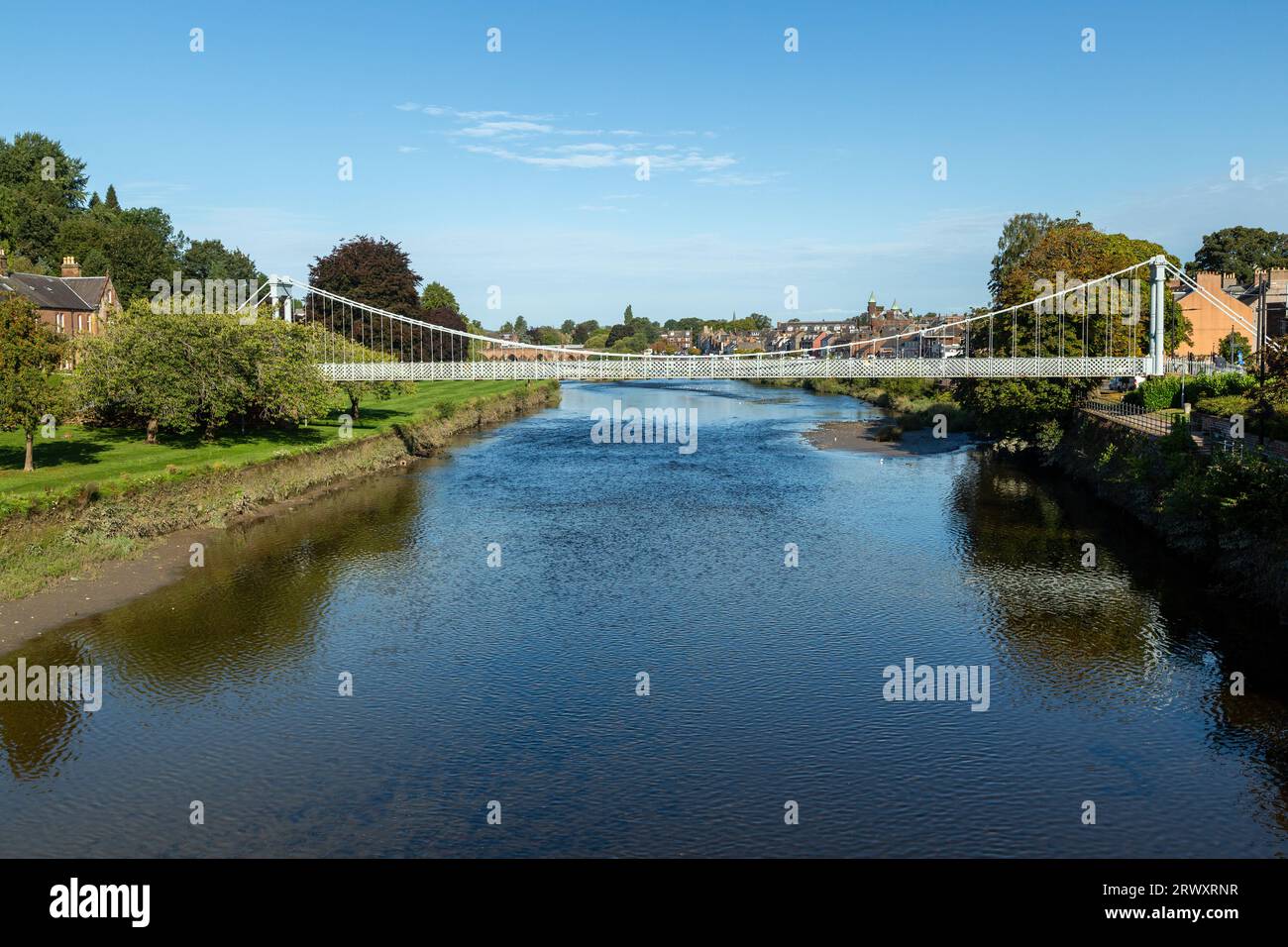 This Victorian bridge at Whitesands Dumfries over the River Nith ...