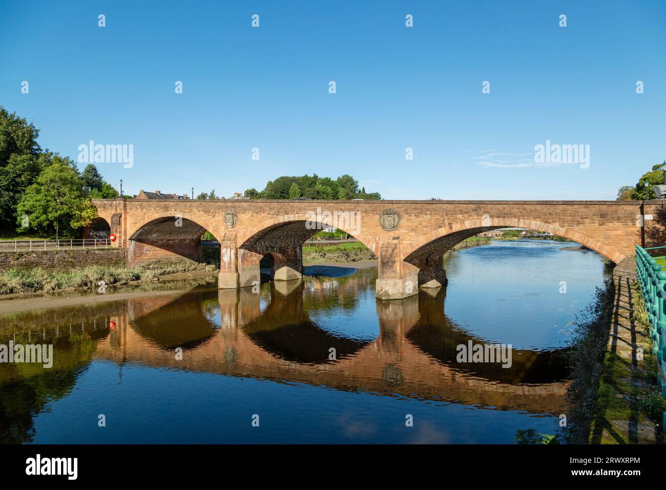 St Michael's Bridge built 1927 made with reinforced-concrete and faced ...