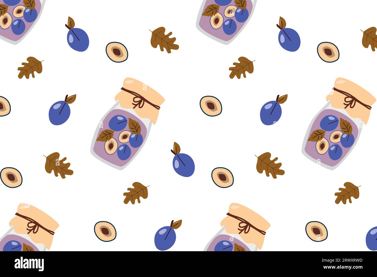 Plum compote Stock Vector Images - Alamy