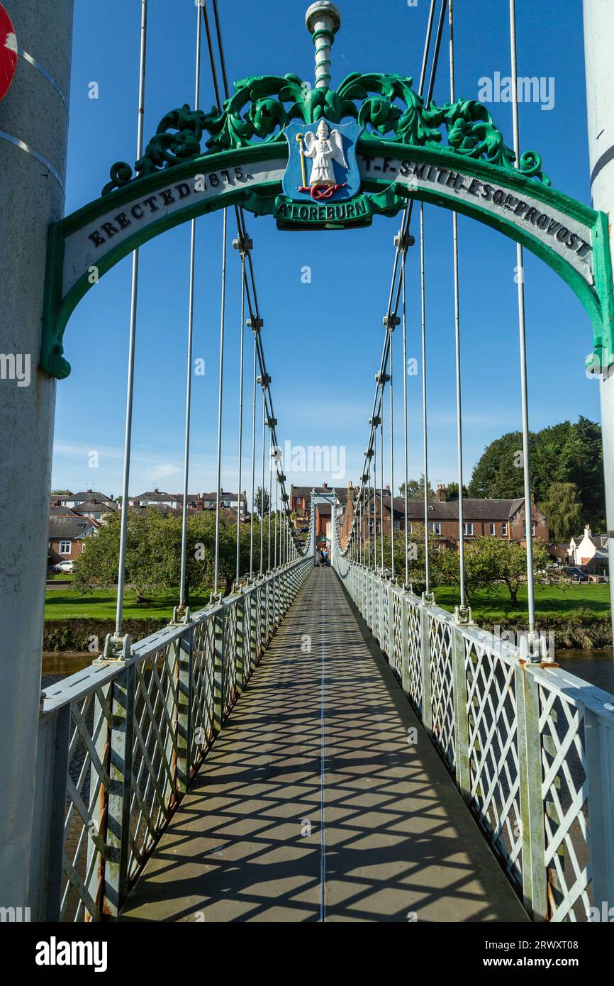 This Victorian bridge at Whitesands Dumfries over the River Nith ...