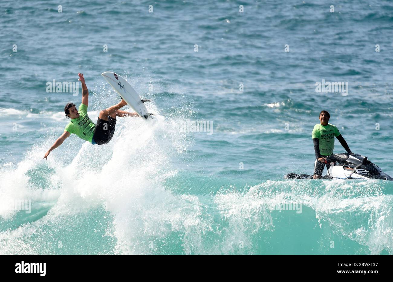 Rio de Janeiro-Brazil, September 21, 2023, giant wave surfing ...