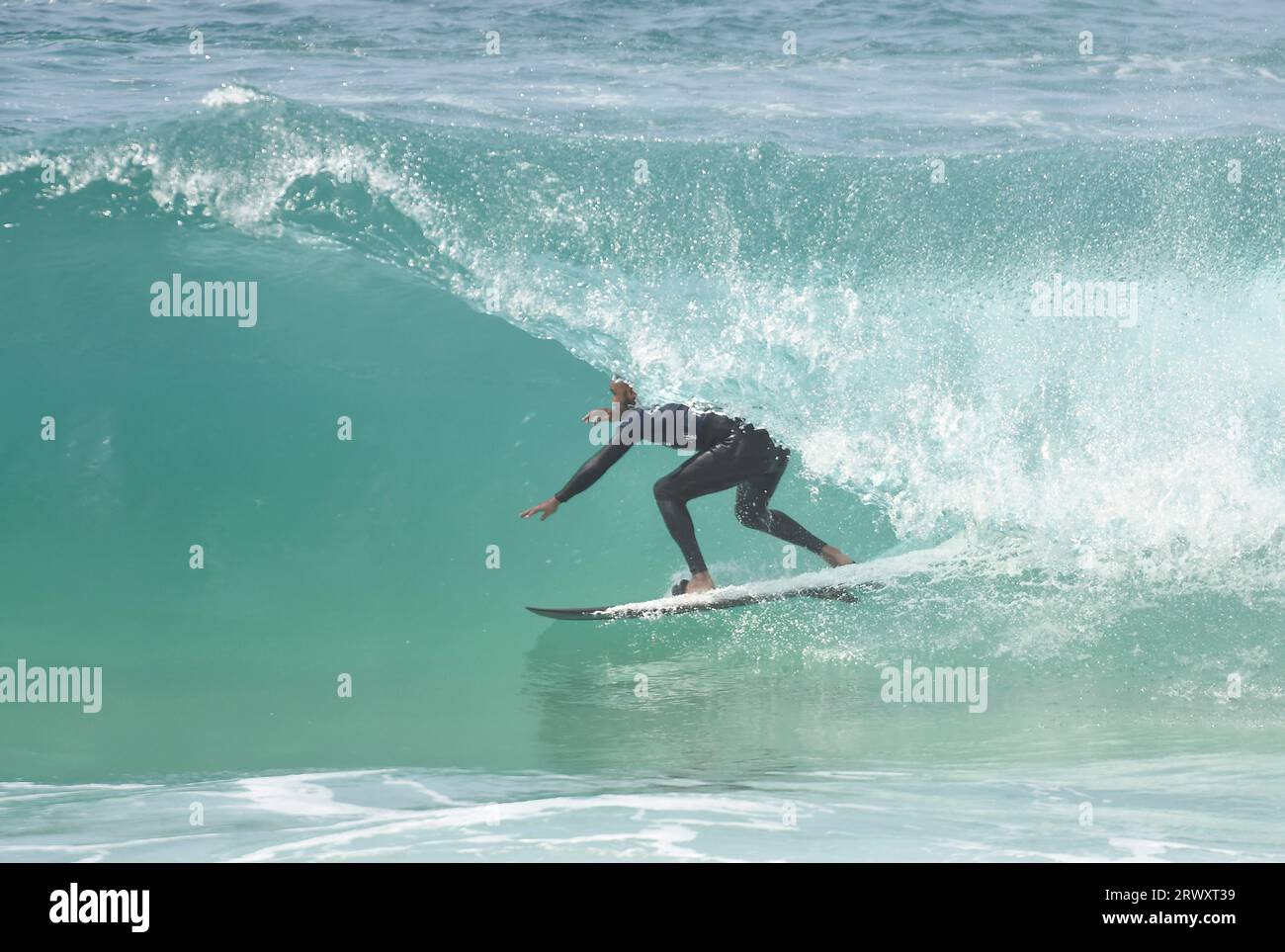 Rio de Janeiro-Brazil, September 21, 2023, giant wave surfing ...