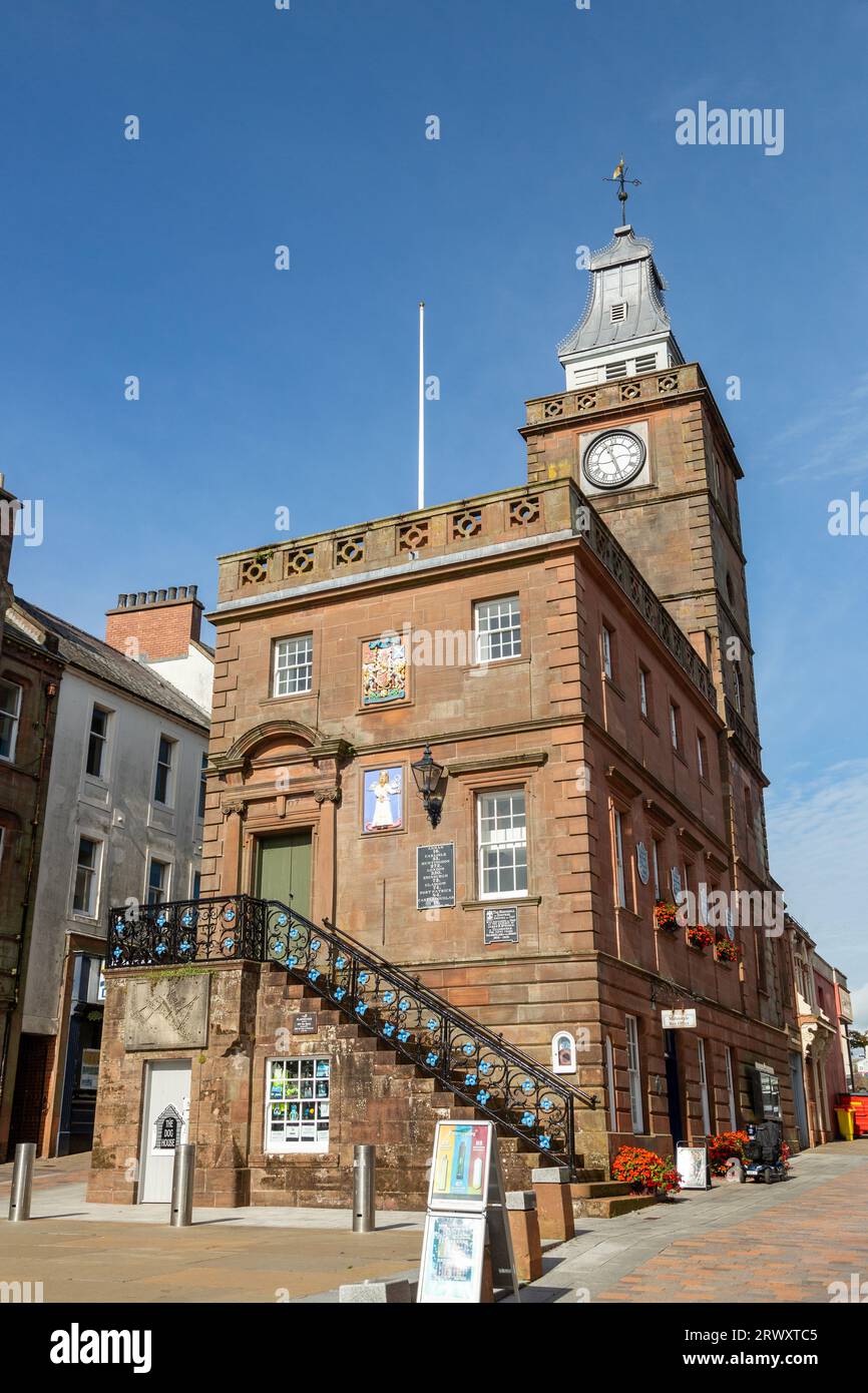 The Midsteeple building in the high street of Dumfries, Scotland Stock ...
