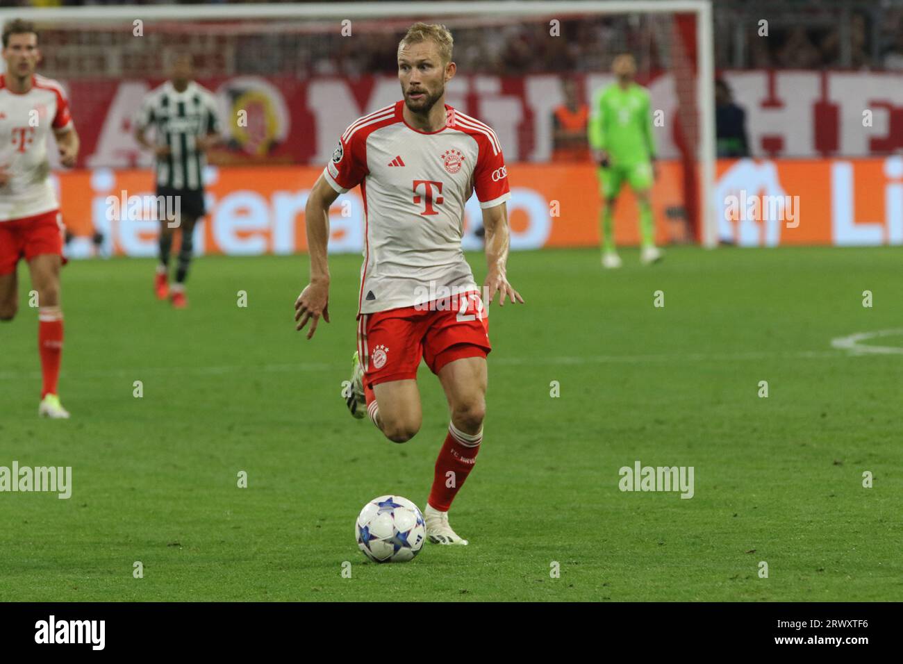 MUNICH, Germany. , . 27 Konrad LAIMER, during the UEFA Champions League ...