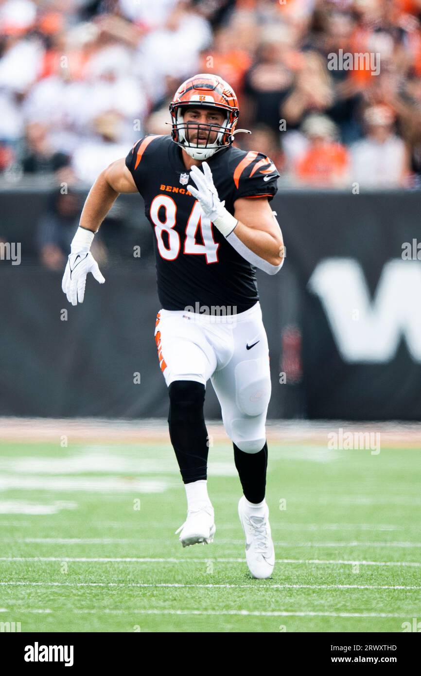 Cincinnati Bengals tight end Mitchell Wilcox (84) runs for the play ...