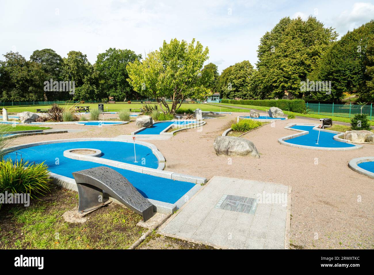 Crazy Golf in Dock Park, Dumfries, Scotland Stock Photo - Alamy