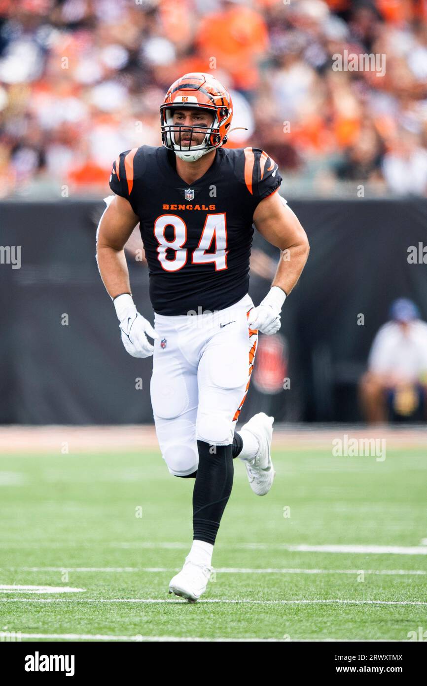 Cincinnati Bengals tight end Mitchell Wilcox (84) runs for the play ...