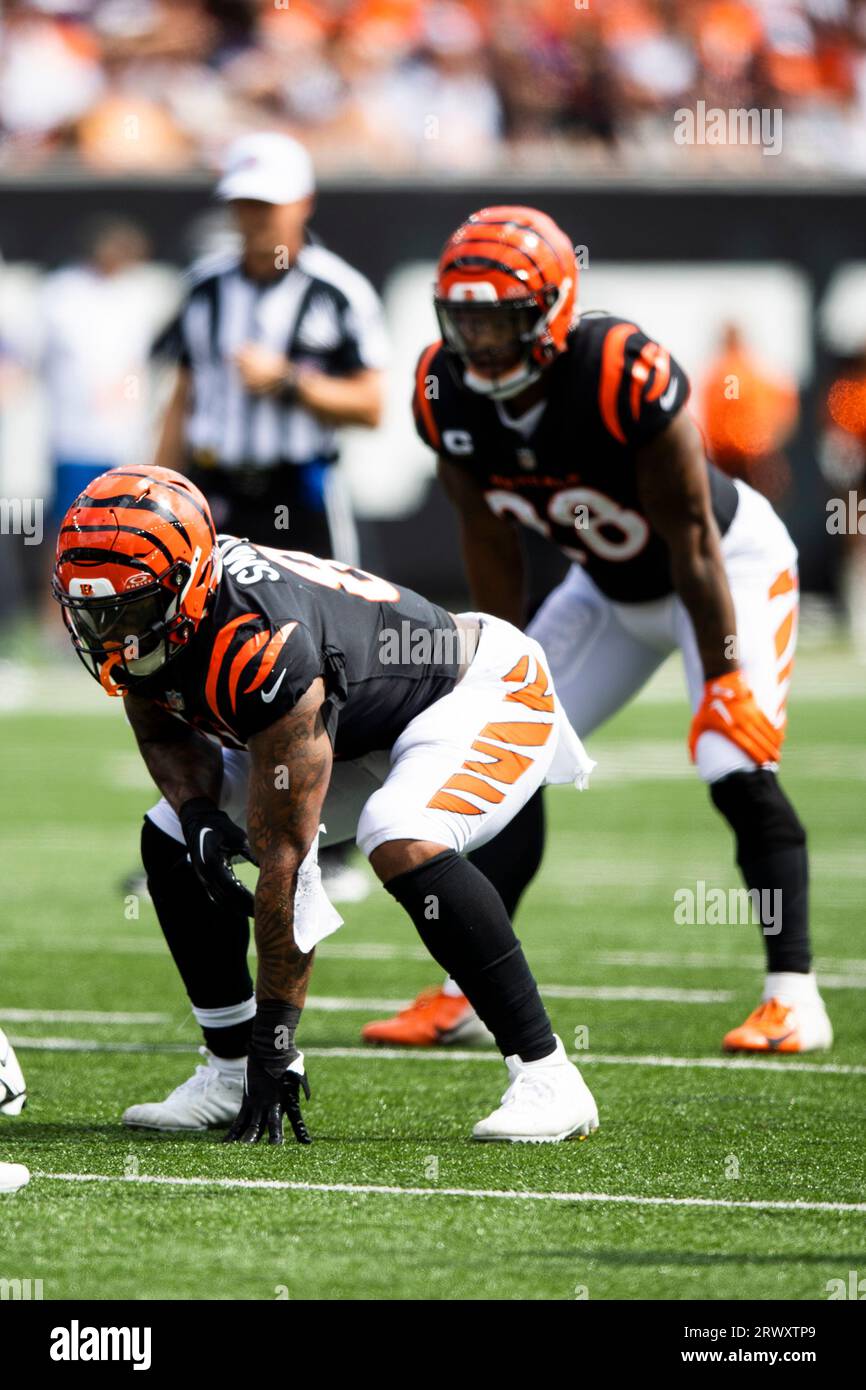 Cincinnati Bengals tight end Irv Smith Jr. (81) lines up for the play ...