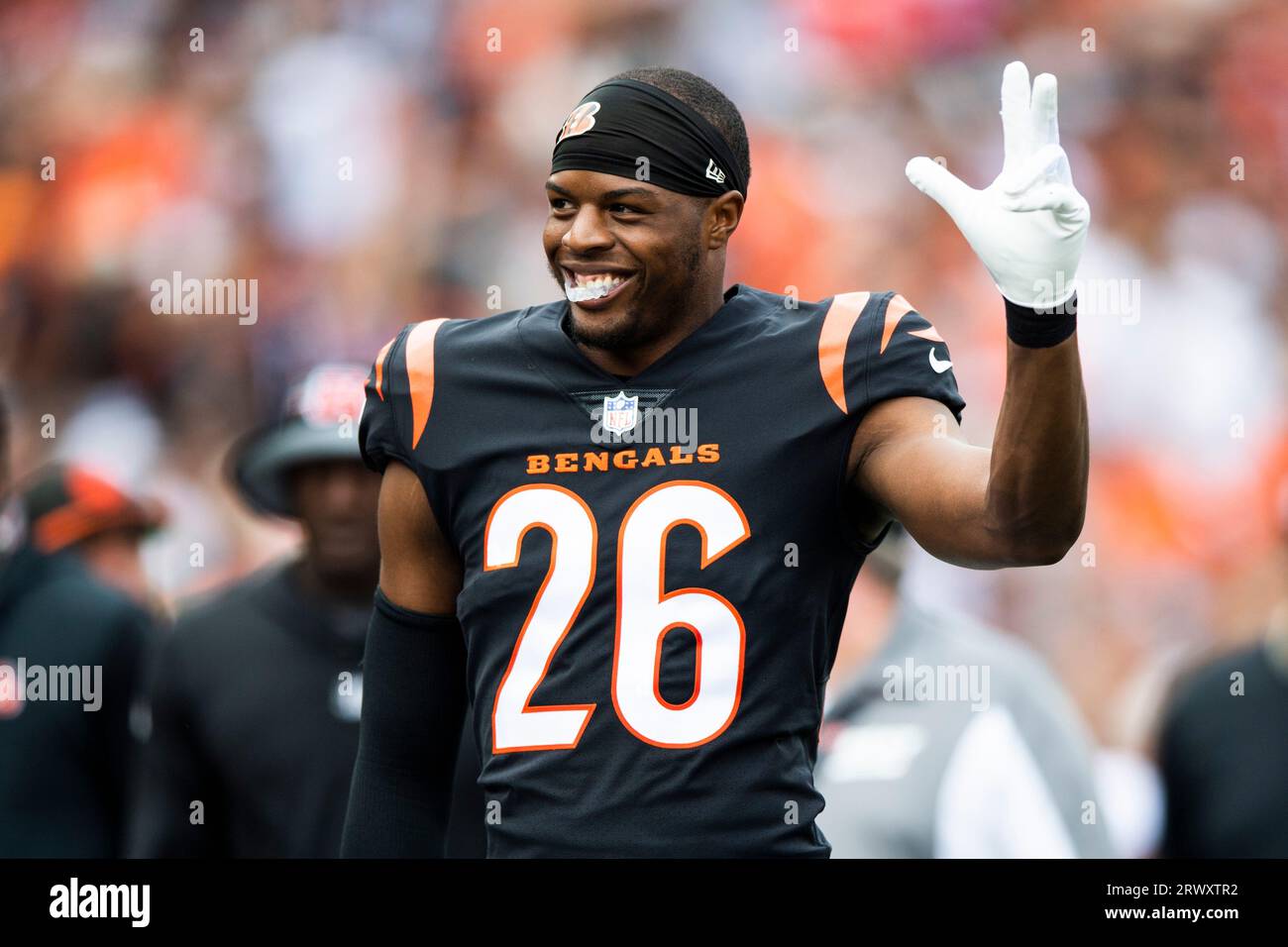 Cincinnati Bengals safety Tycen Anderson (26) leaves the field for ...