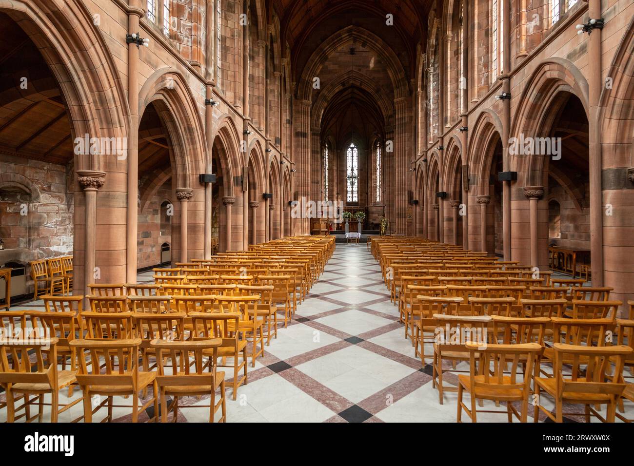 The Interior of Crichton Memorial Church near Dumfries, Scotland Stock ...