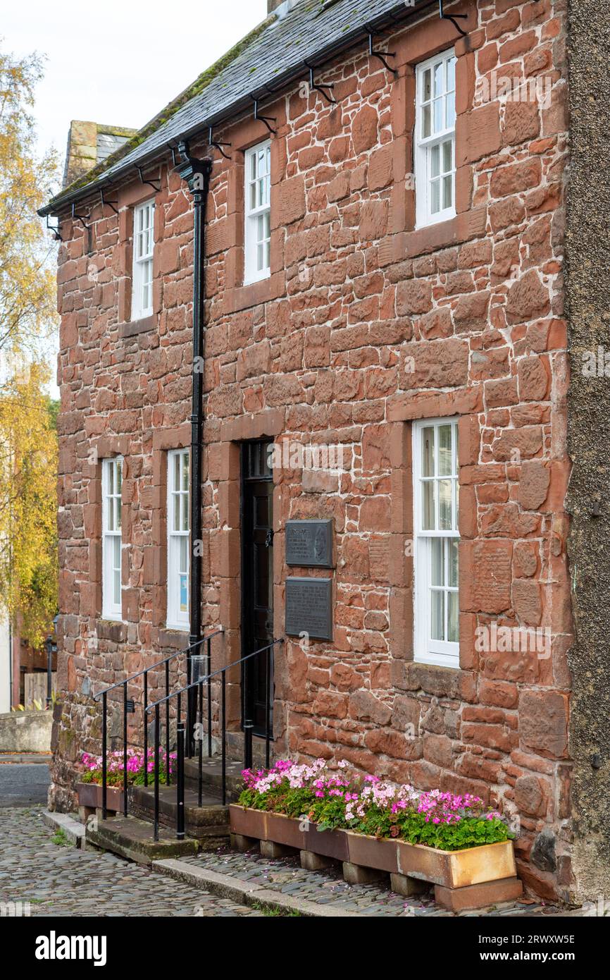 Robert Burns House the site of poet Robert Burns death in 1796 Stock ...