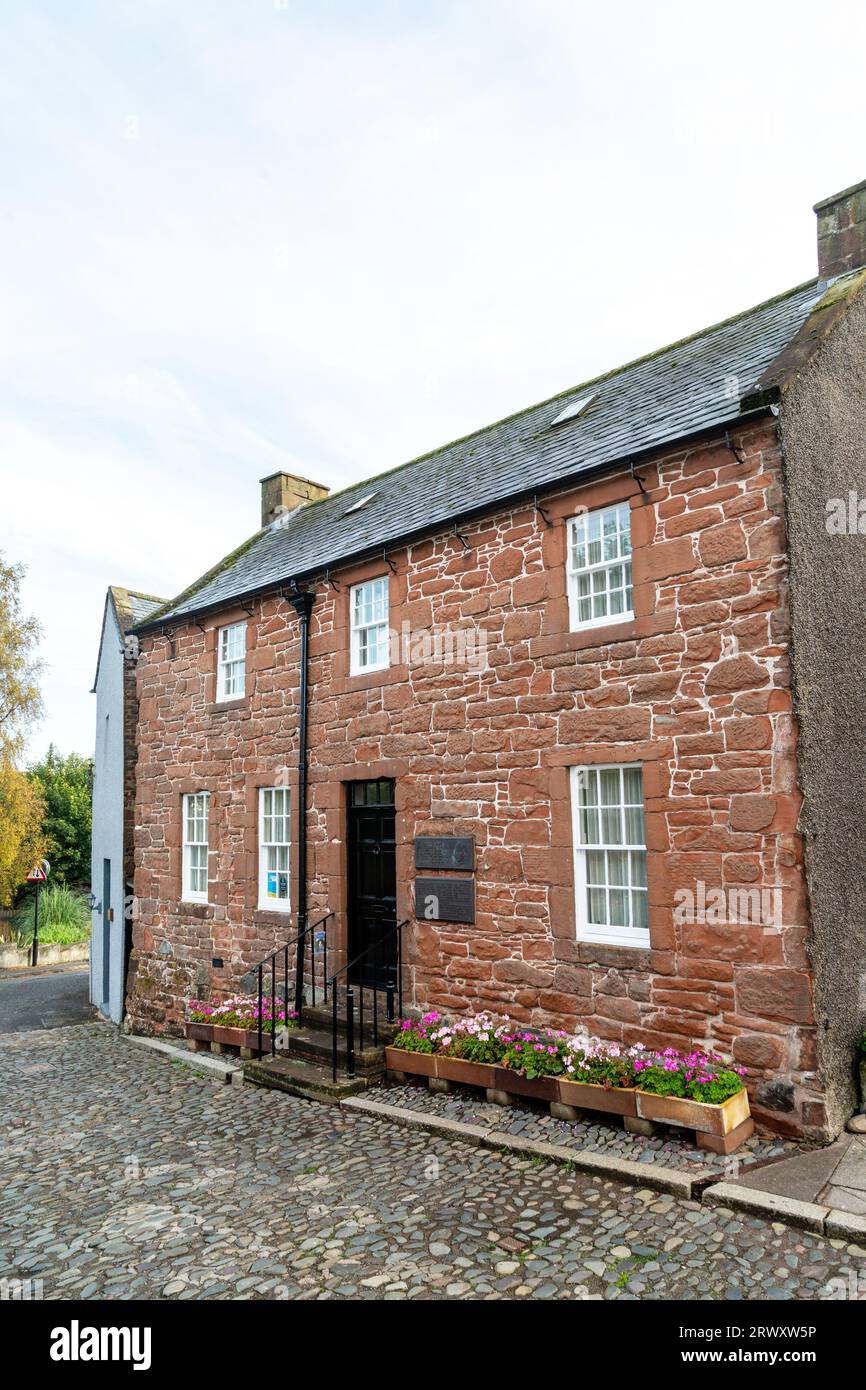 Robert Burns House the site of poet Robert Burns death in 1796 Stock ...