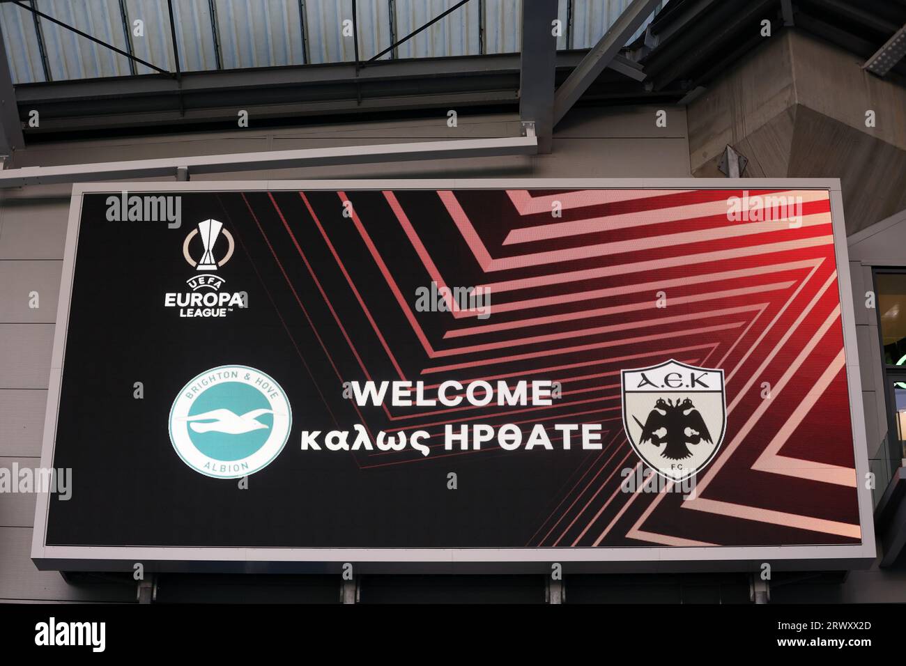 Welcome brighton hove sign hi-res stock photography and images - Alamy