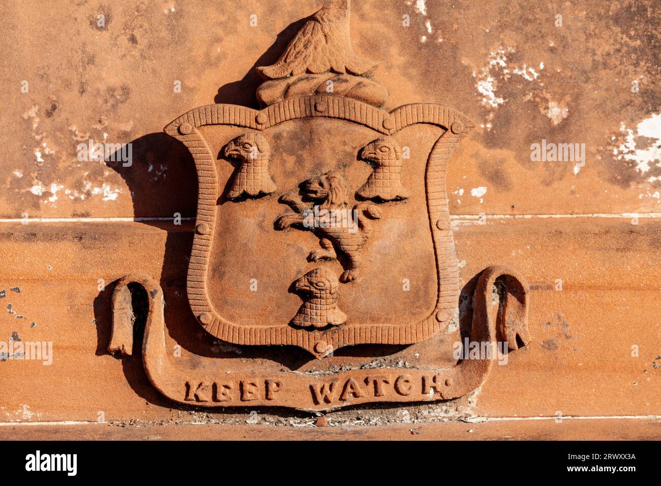 Keep Watch coat of arms in St Michael's Church yard, Dumfries, Scotland ...